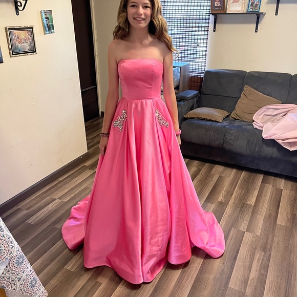 Dresses | Pink Sheri Hill Gown | Poshmark